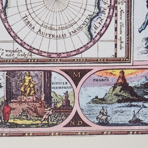 PLANISPHERE reprint of Antique Planisphere Original Vintage Poster Year ...