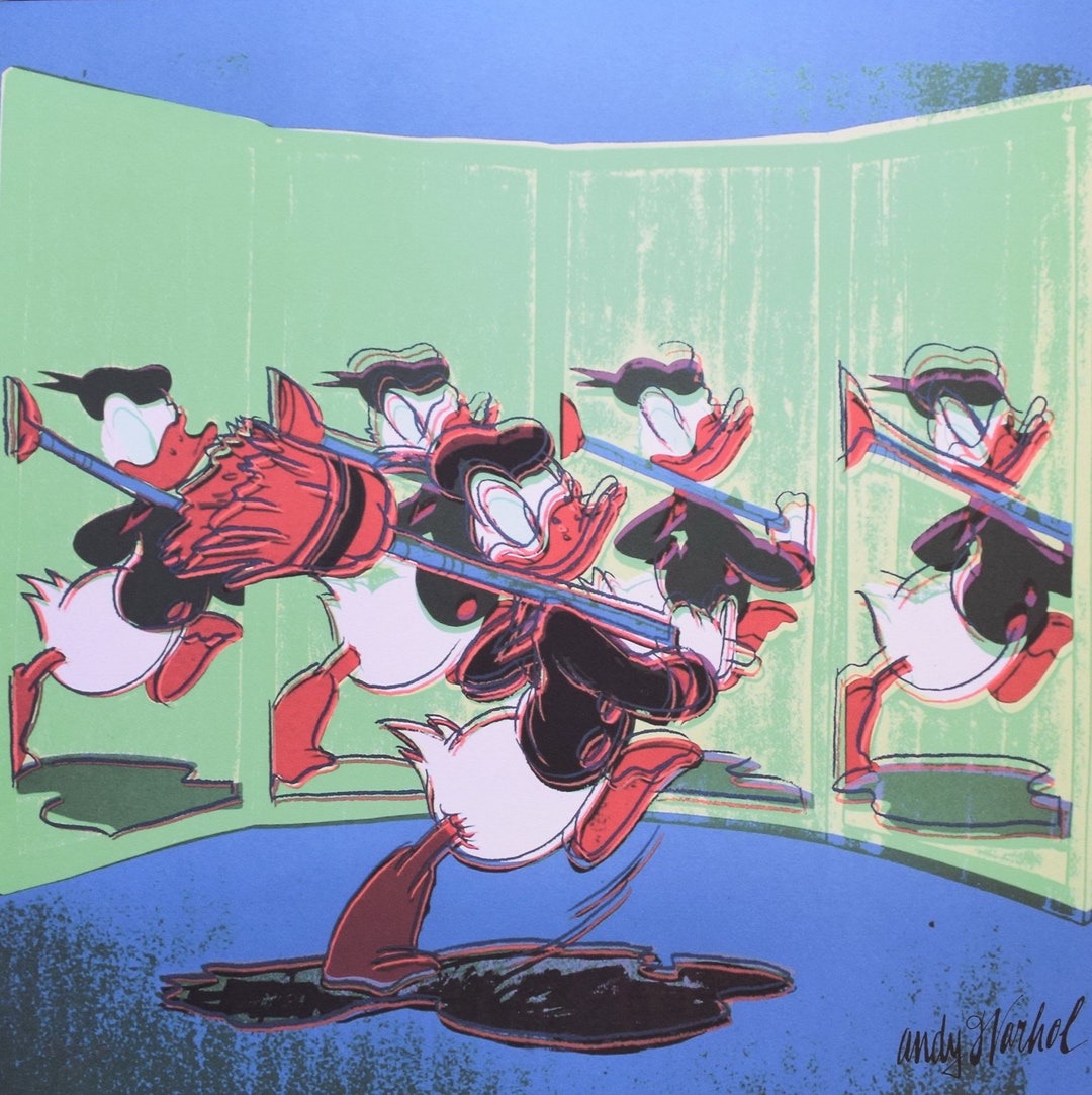 ANDY WARHOL donald Duck Lithography L.E. - Etsy Australia