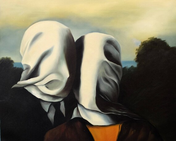 The Lovers Painting By Rene Magritte