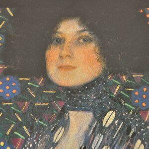 GUSTAV KLIMT emile Floge Original Vintage Poster Year 1992 - Etsy