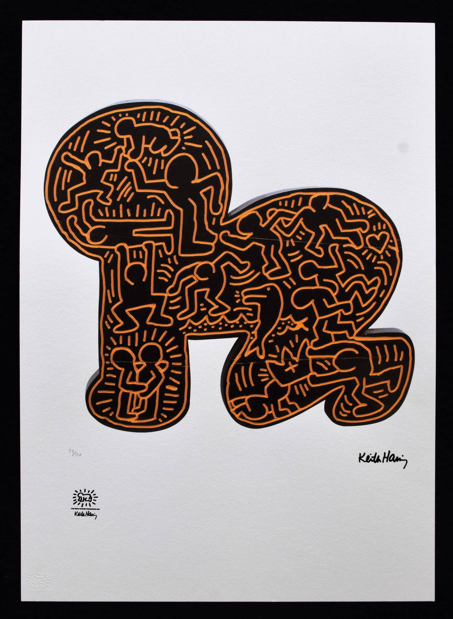 KEITH HARING baby L.E. 29/150 Original Lithography K. Haring Foundation ...