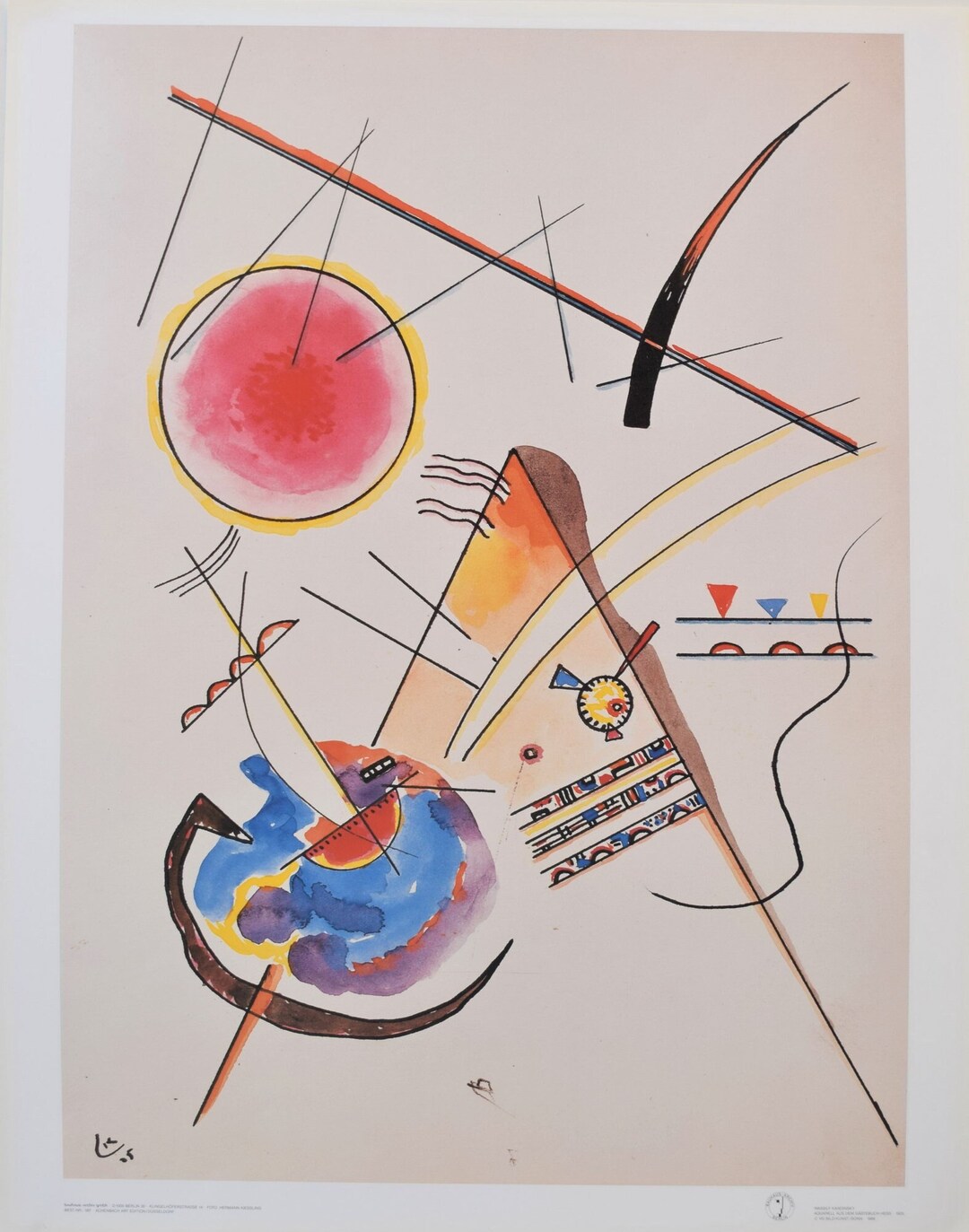 WASSILY KANDINSKY composition X Original Vintage Poster From Bauhaus ...