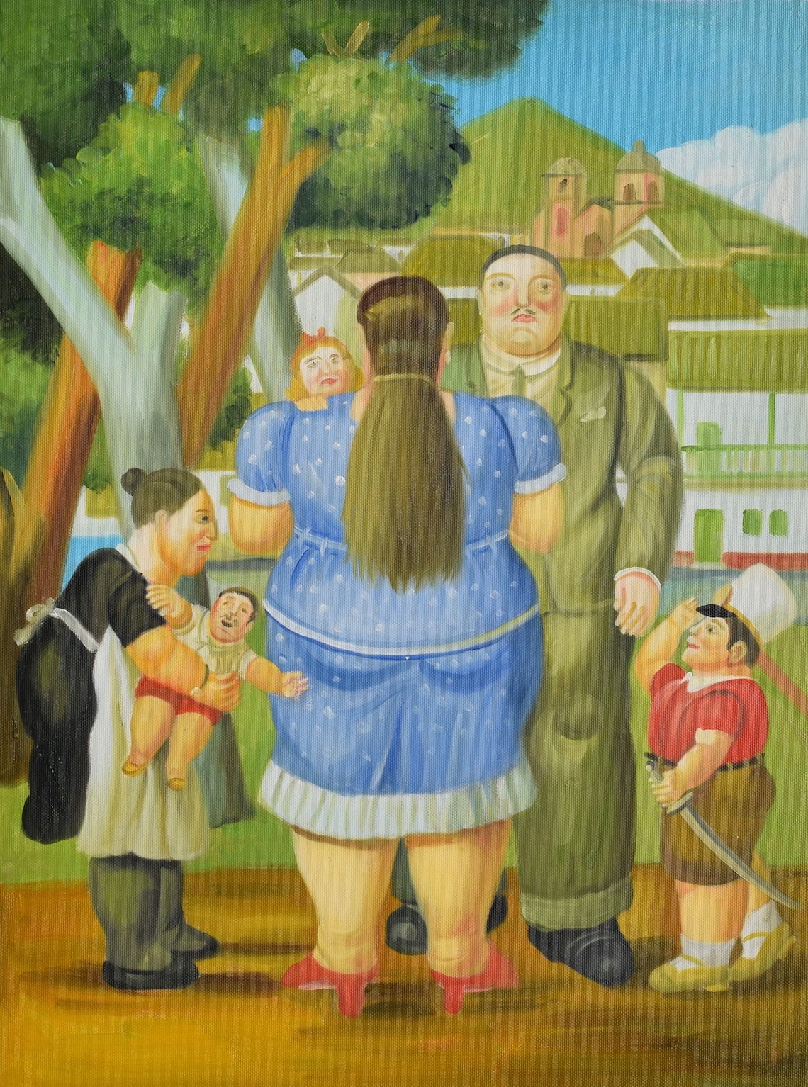 FERNANDO BOTERO the Family Oil Painting Reproduction Hand Made - Etsy