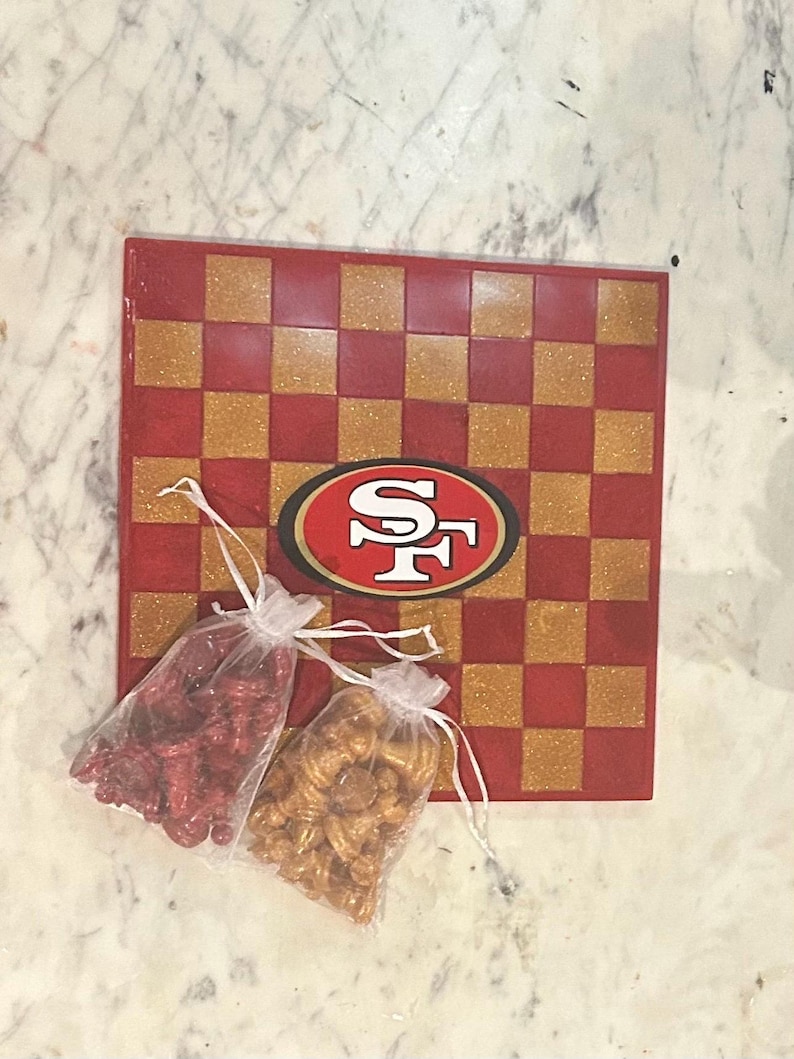 Custom Sports Team Resin Chess Set: Football, Baseball, Basketball ...
