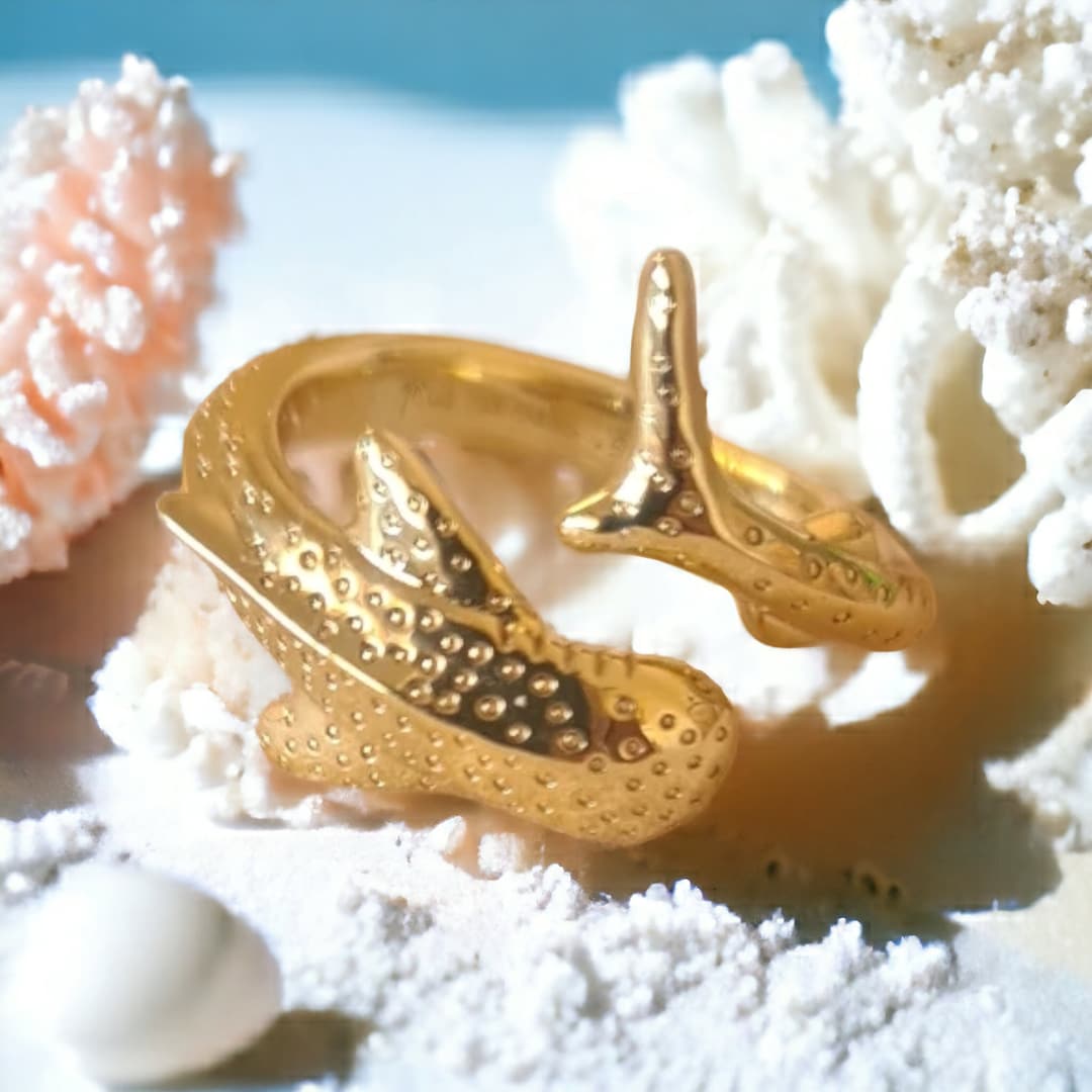 Ningaloo Gold Vermeil Whale Shark Ring - Etsy