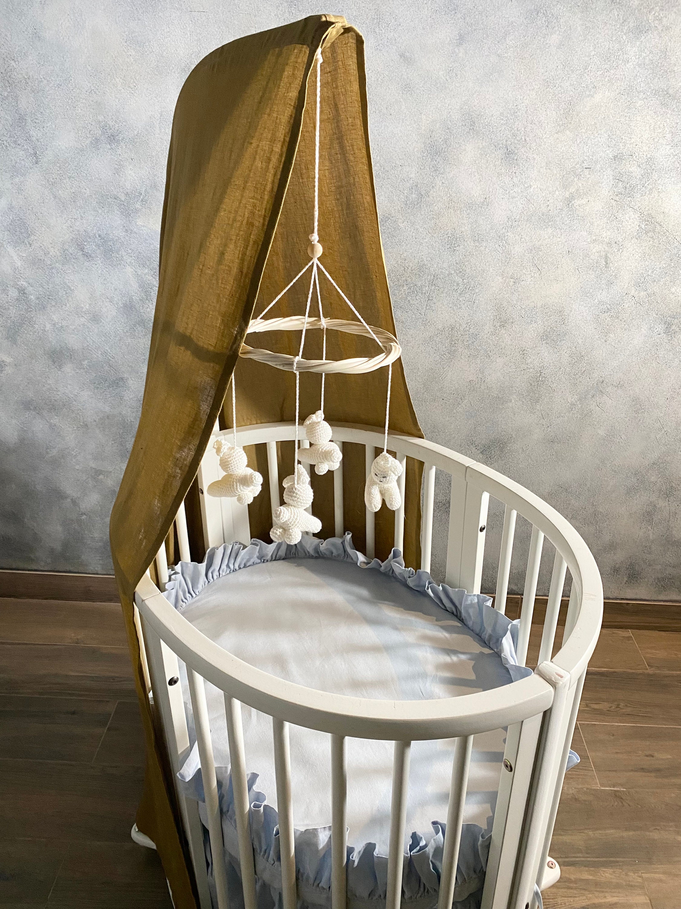 Natural Linen Canopy. Stokke Mini Veil - Etsy