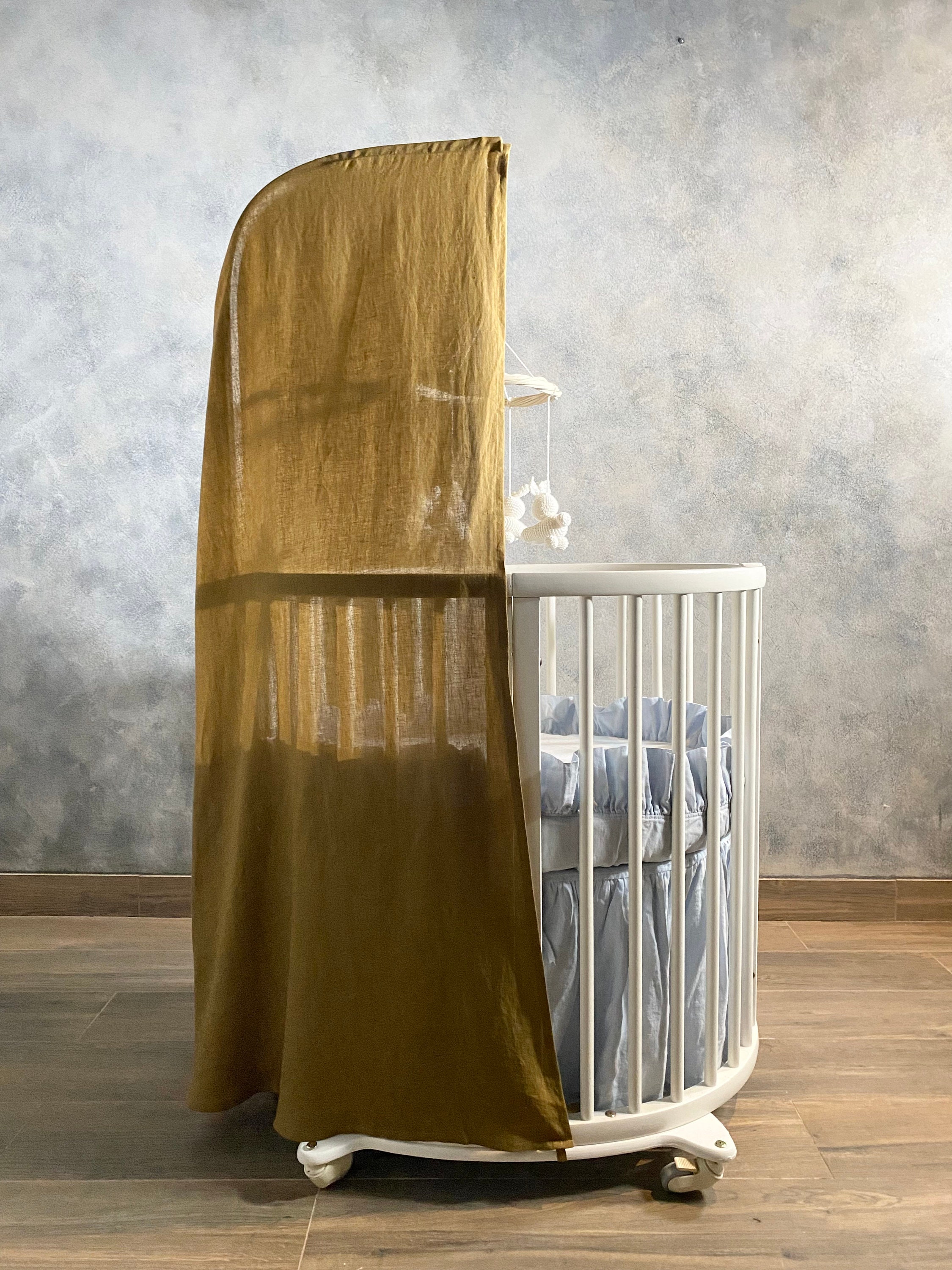 Natural Linen Canopy. Stokke Mini Veil - Etsy