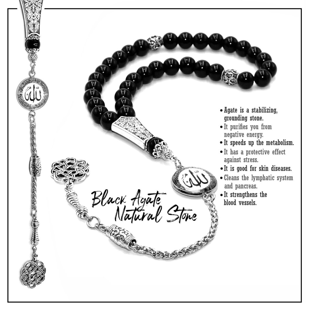 ALLAH Tassel Muslim Prayer Beads, Worry Beads, Tesbih, Tasbih, Tasbeeh ...