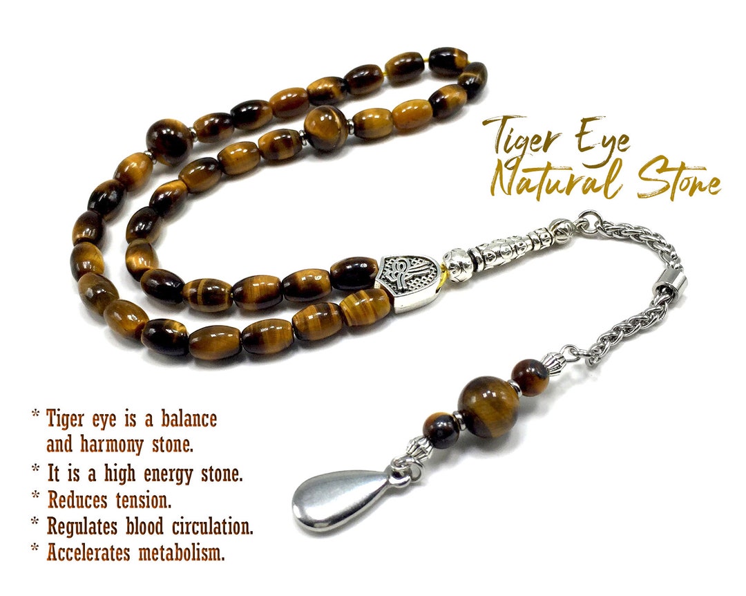 Tiger Eye Prayer Beads, Worry Beads, Tesbih, Muslim Tasbih, Tasbeeh ...