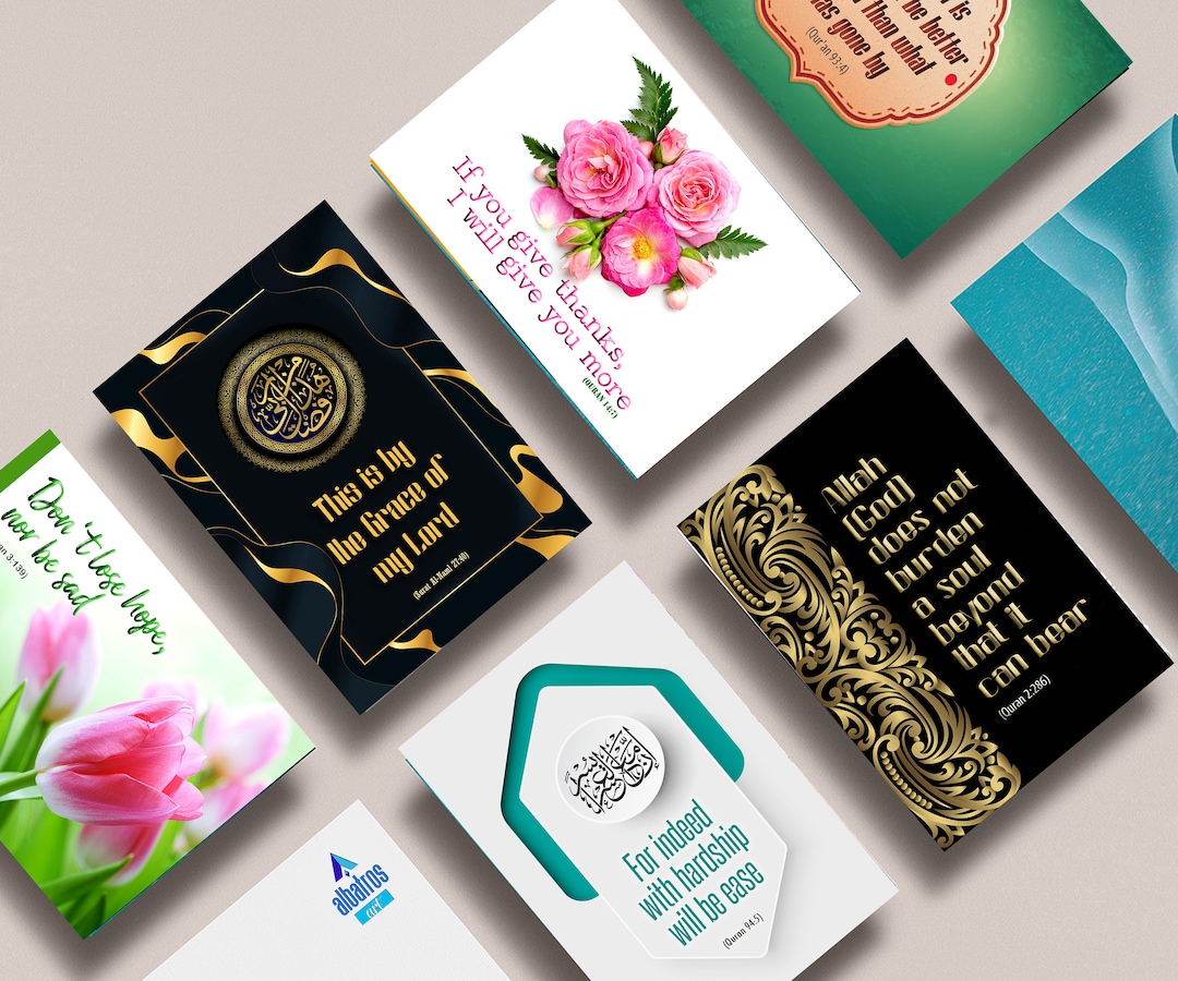 6 Pcs Verses From Quran Stickers From Muslim Stickers Quran Verse ...