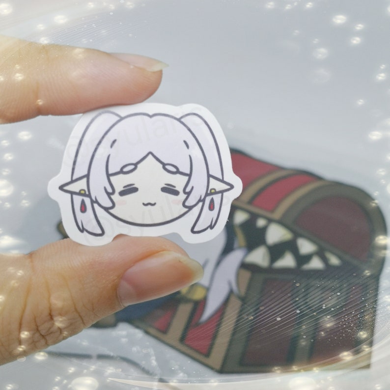 Fanart Stickers - Elf Mage Frieren Mimic Chest - Etsy