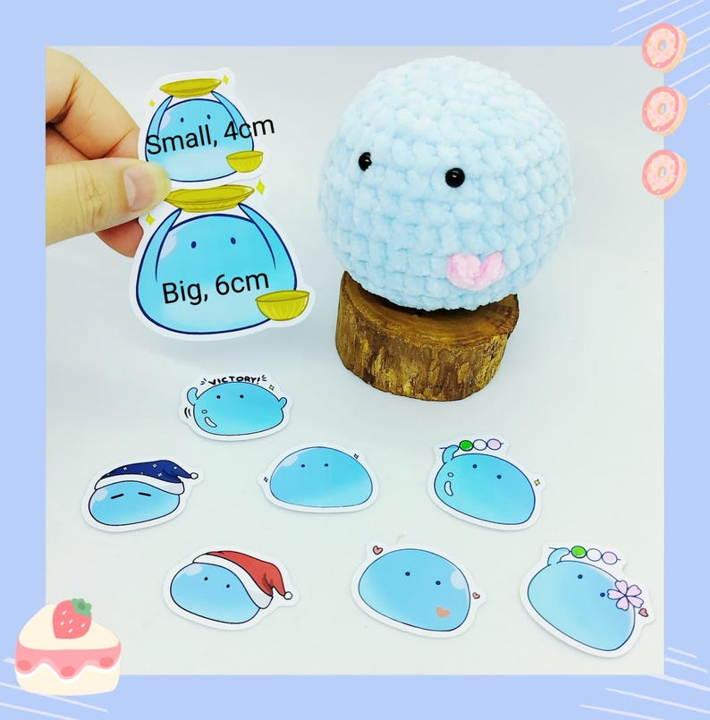 Fanart Stickers - Small Sui Slime Campfire Cooking Tondemo Skill - Etsy