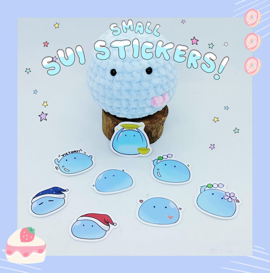 Fanart Stickers - Small Sui Slime Campfire Cooking Tondemo Skill - Etsy