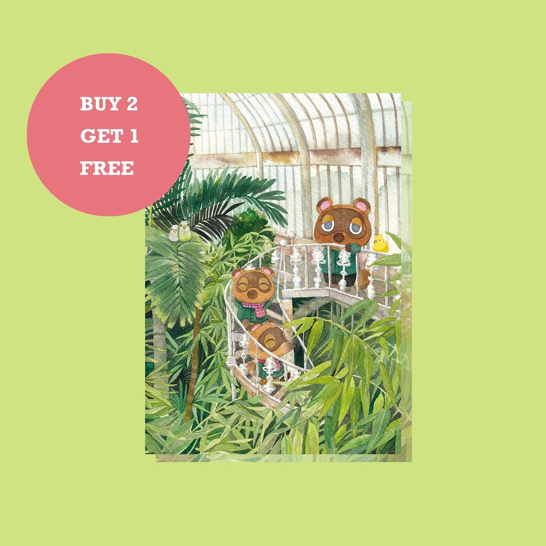 Animal Crossing Kew Garden Animal Crossing Postcard Print - Etsy