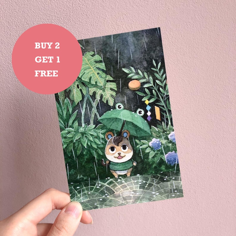 Animal Crossing Hamlet Animal Crossing Postcard Print ACNH - Etsy France