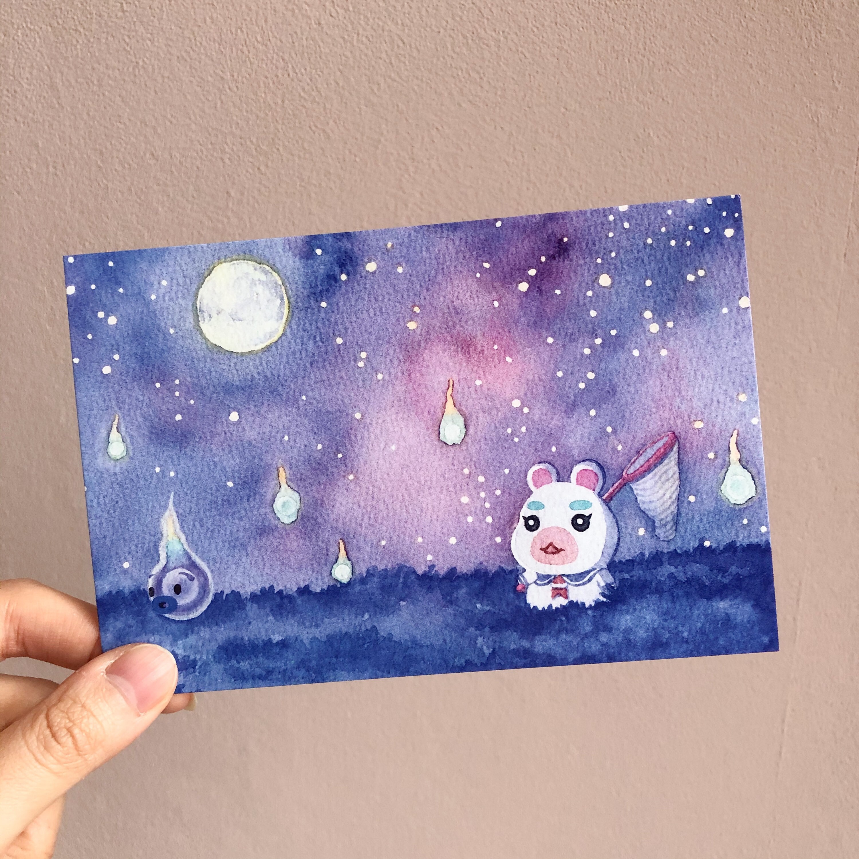 Home & Living Home Décor Animal Crossing Art Gift Postcard Card Animal ...