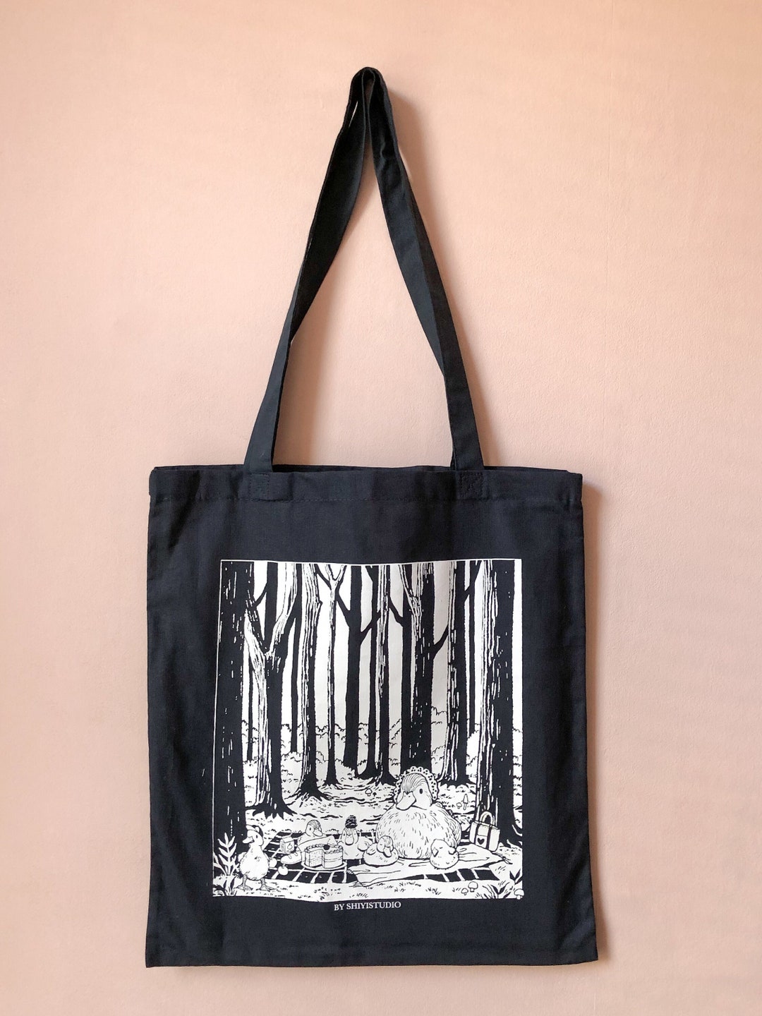 Cotton Tote Bag - Duck Tote Bag - Screen Print - Tote Bag - Etsy