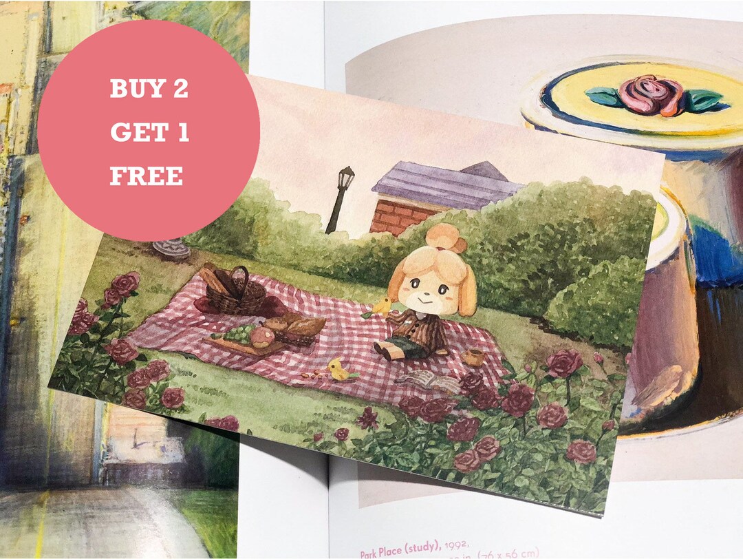 Animal Crossing Isabelle Animal Crossing Postcard Print - Etsy