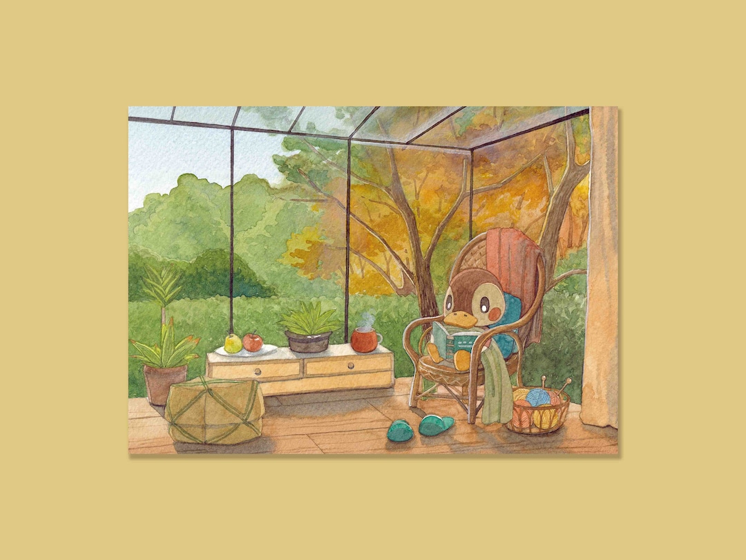 Molly ACNH Postcard Print: Animal Crossing Watercolor Art - Etsy Canada