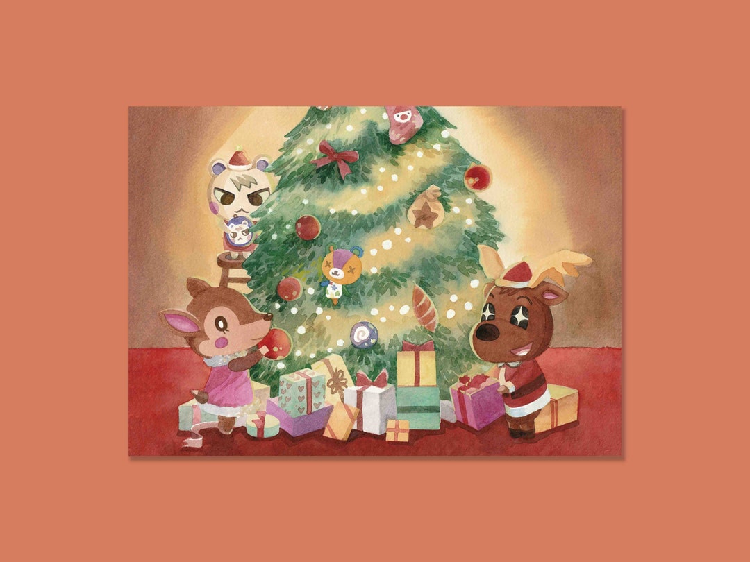 Animal Crossing Jingle Animal Crossing Postkarte Print ACNH Animal ...