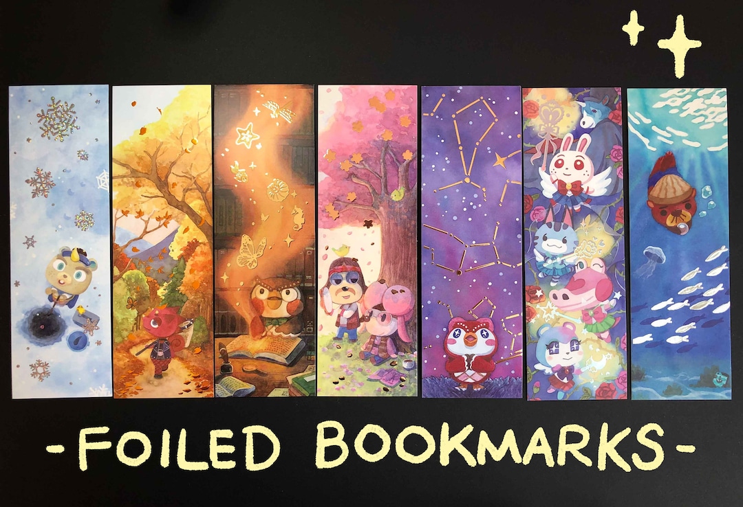 Foiled Bookmarks - Flick - Celeste - Pascal - Blathers - Animal ...
