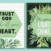 Christian Tropical Greenery Classroom Décor Growth Mindset Scripture ...