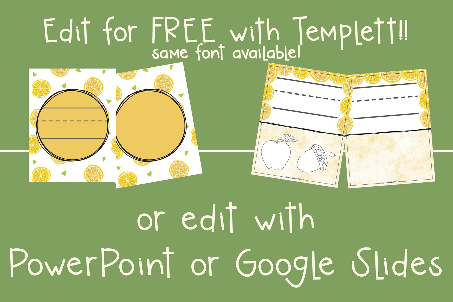 Colorful, Cheerful, Calming Lemon Theme Editable Classroom Alphabet ...