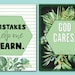 Christian Tropical Greenery Classroom Décor Growth Mindset Scripture ...