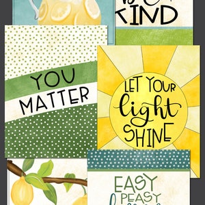 Lemon Fresh EDITABLE Growth Mindset Classroom Posters, Banner, Borders ...