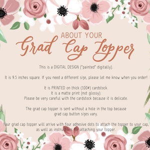 Custom Quote Elementary Teacher Grad Cap Topper, Digitally Painted ...