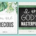 Christian Tropical Greenery Classroom Décor Growth Mindset Scripture ...