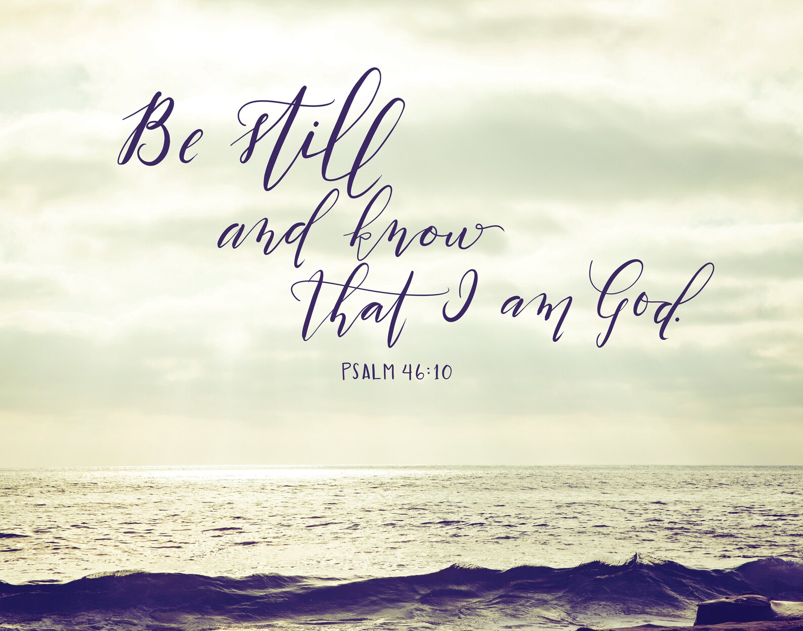 Be Still and Know Christian Wall Decor Instant Download - Etsy