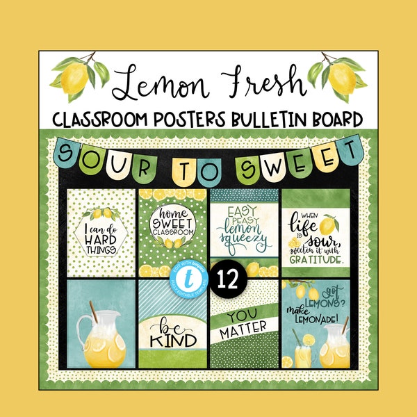 Lemon Bulletin Board - Etsy
