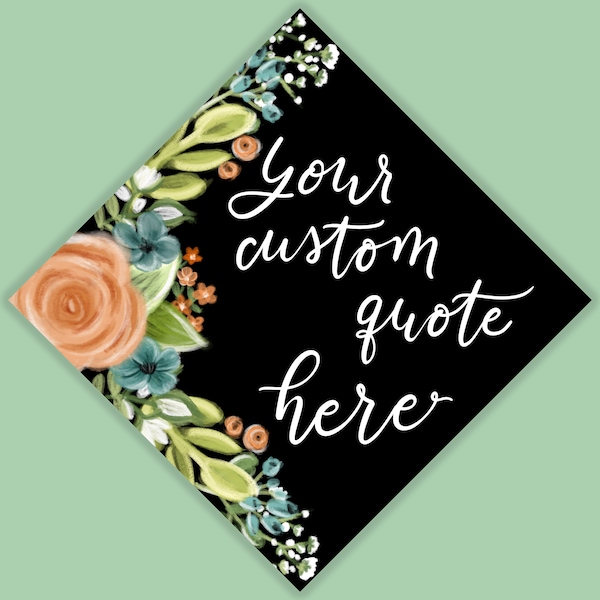 Floral Grad Cap - Etsy