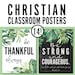 Christian Tropical Greenery Classroom Décor Growth Mindset Scripture ...
