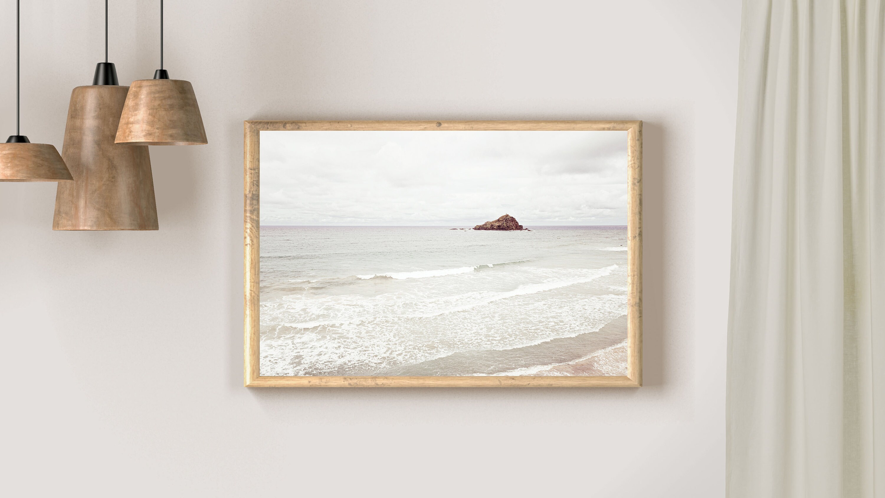 Minimalist Boho Neutral Coastal Photo Print Serene Island - Etsy