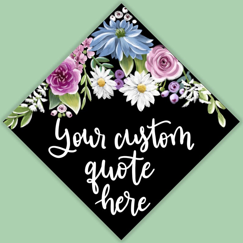 Grad Cap Flowers - Etsy