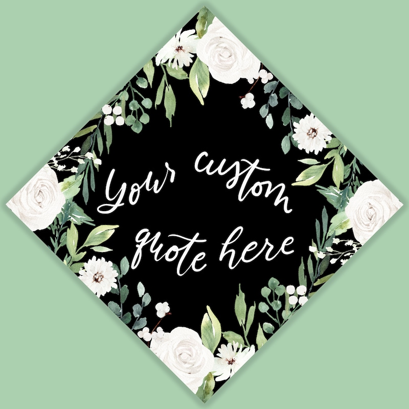 Floral Grad Cap - Etsy