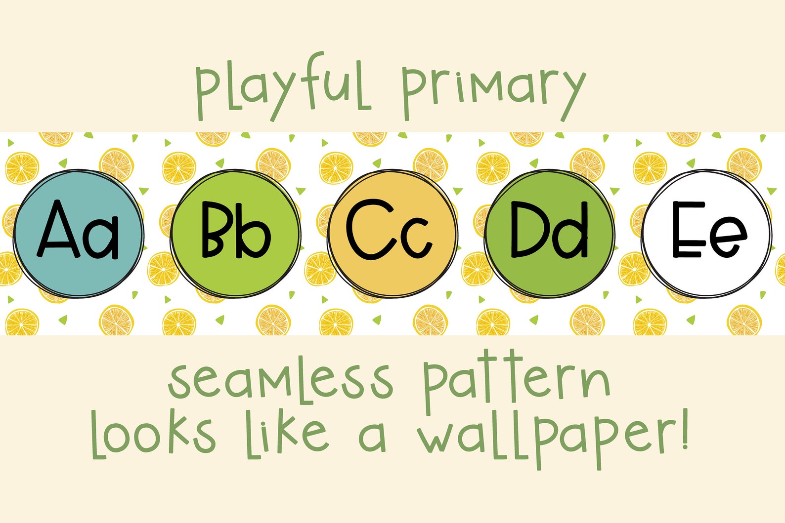 Colorful, Cheerful, Calming Lemon Theme Editable Classroom Alphabet ...