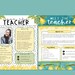 Colorful Lemon Themed Meet the Teacher Templett Template, Instant ...
