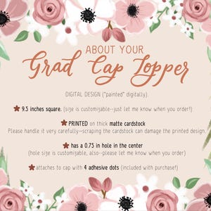 Custom Name Elementary Teacher Apple Grad Cap Topper, Digitally Painted ...