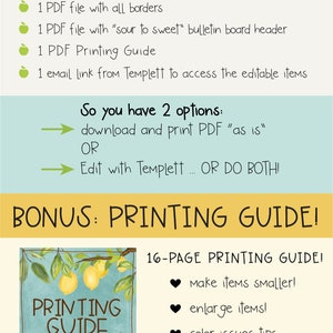 Lemon Fresh EDITABLE Growth Mindset Classroom Posters, Banner, Borders ...