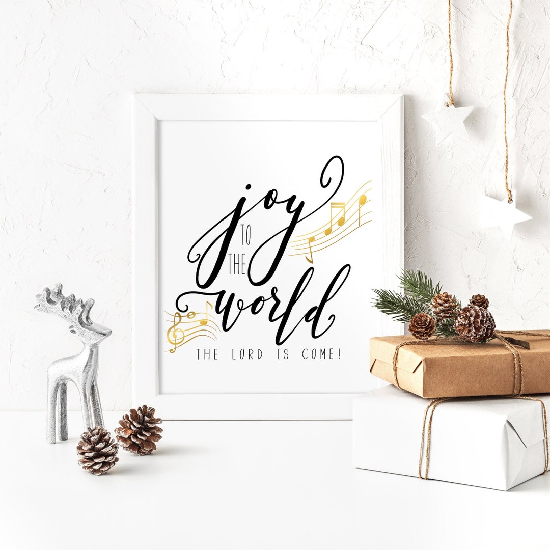 Joy to the World Christmas Wall Art, Christmas Wall Art, Printable Art ...