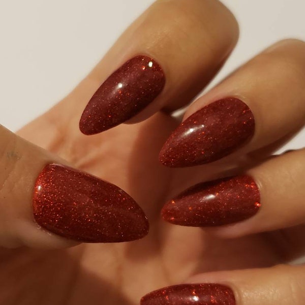 Rust Orange Nail - Etsy