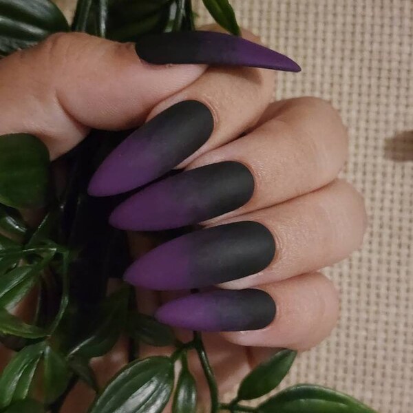 Matte Fake Nails - Etsy
