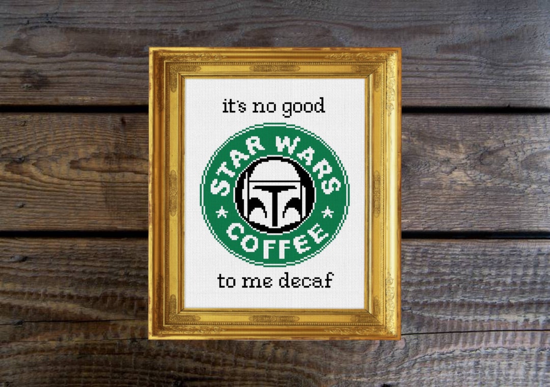 Star Wars Coffee Cross Stitch Pattern: Boba Fett (digital Download) - Etsy