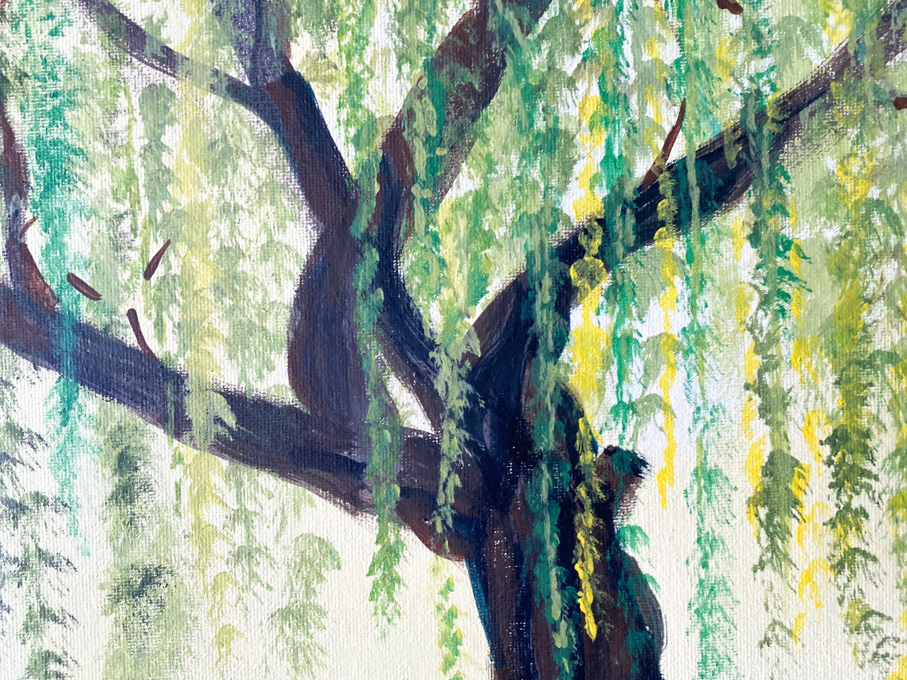 Weeping Willow Art Print - Acrylic Painting - Tree Art - Tree Lover ...
