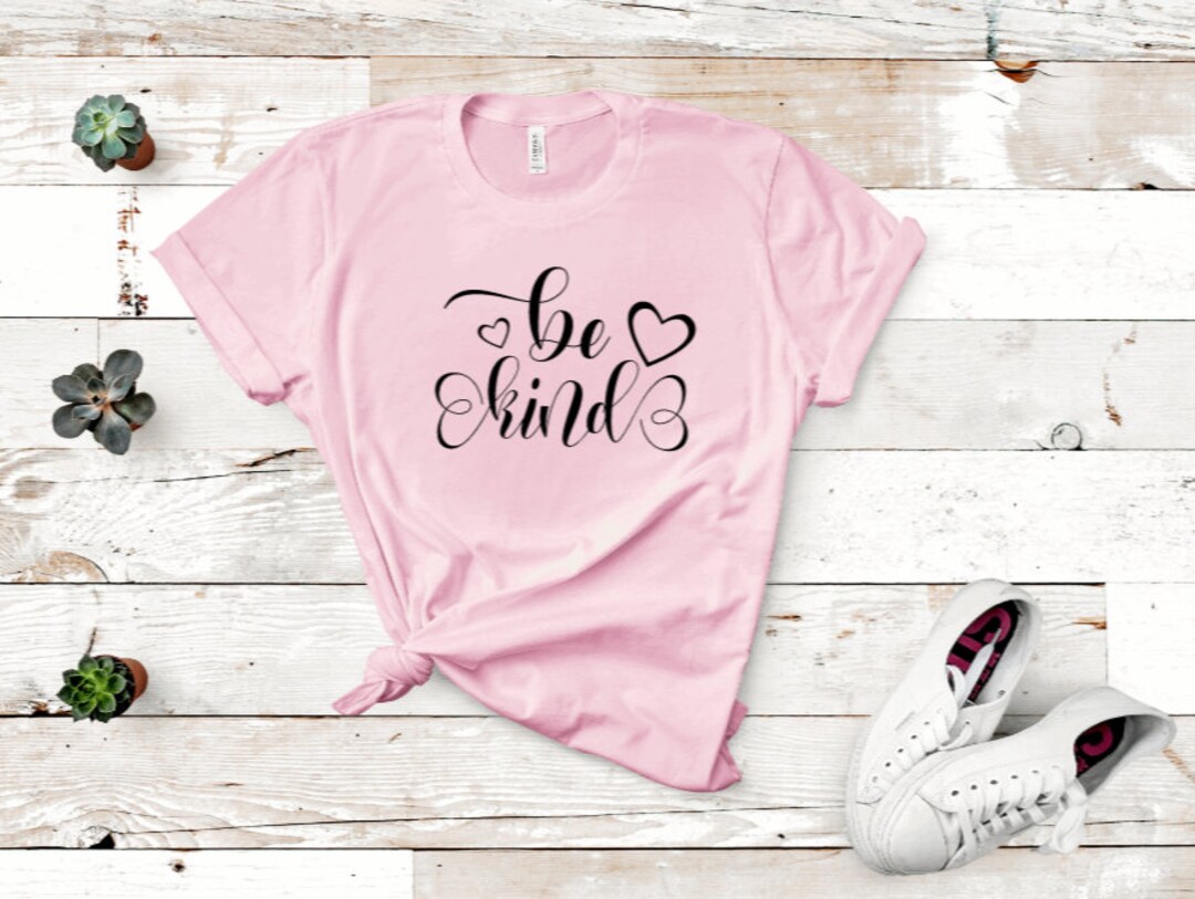 Be Kind / Pink Shirt Day / Anti-bullying / Fancy Hearts - Etsy