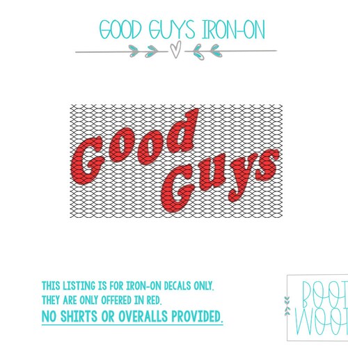 Chucky Child's Play Good Guys Doll Logo Vinyl Iron-on - Etsy