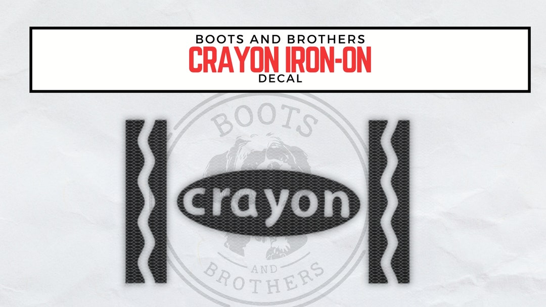 Crayons Iron on Transfer - DIY Iron-on Decals - Group Costume - School ...